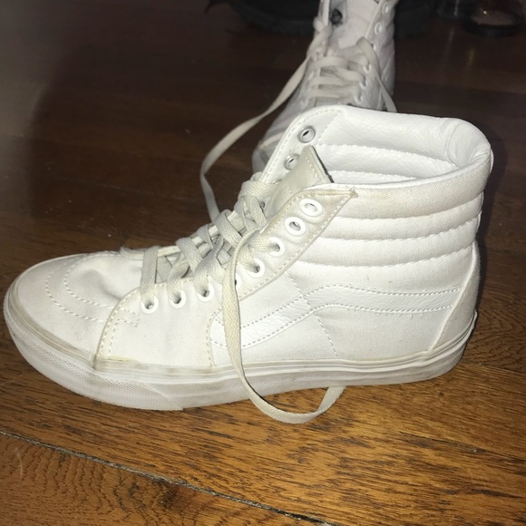 Vans | Shoes | White Skate High Vans | Poshmark